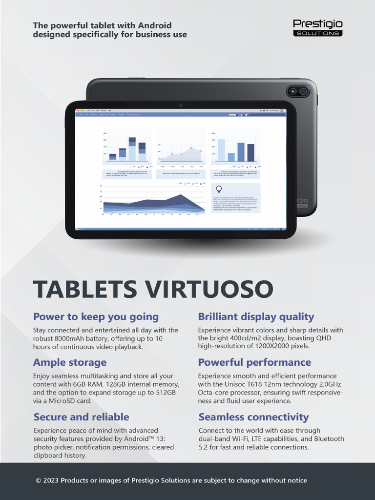 Datasheet Tablet Virtuoso Psta101 Eng | PDF