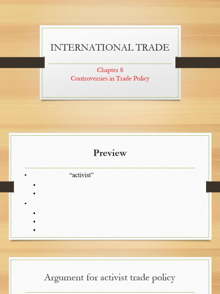 Controversies of Trade Policy - Week 9 | PDF | Subsidy | Externality