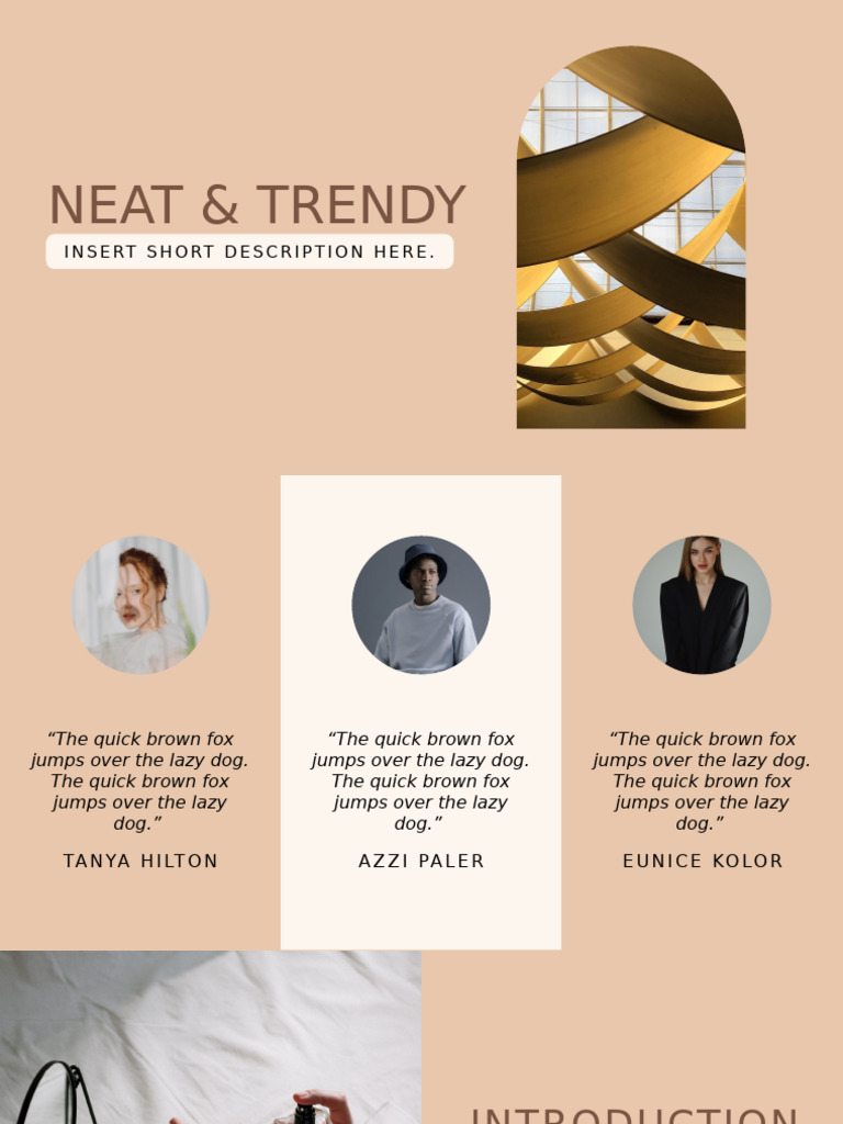 Classy and Trendy PPT Template by Gemo Edits | PDF