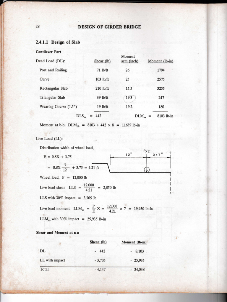 Wheel Load Distribution Width For Cantiliver Slab Design | PDF