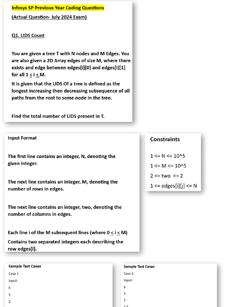 Infosys Coding Questions | PDF