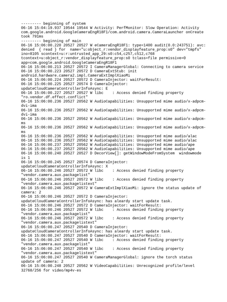 Log Cat 1750061160114 | PDF | Codec | Computing