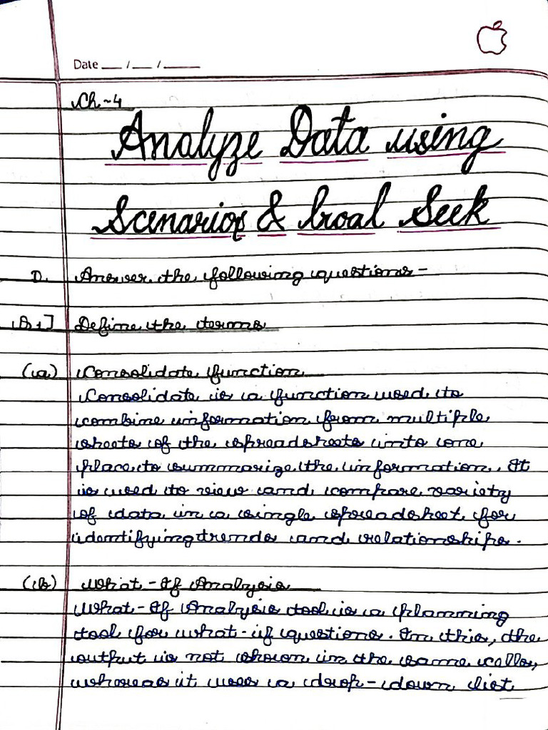 Electronic Spreadsheet (Question Answer) CH 1+2 | PDF