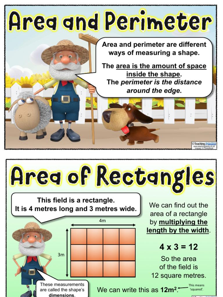Calculating Area and Perimeter | PDF | Area | Length
