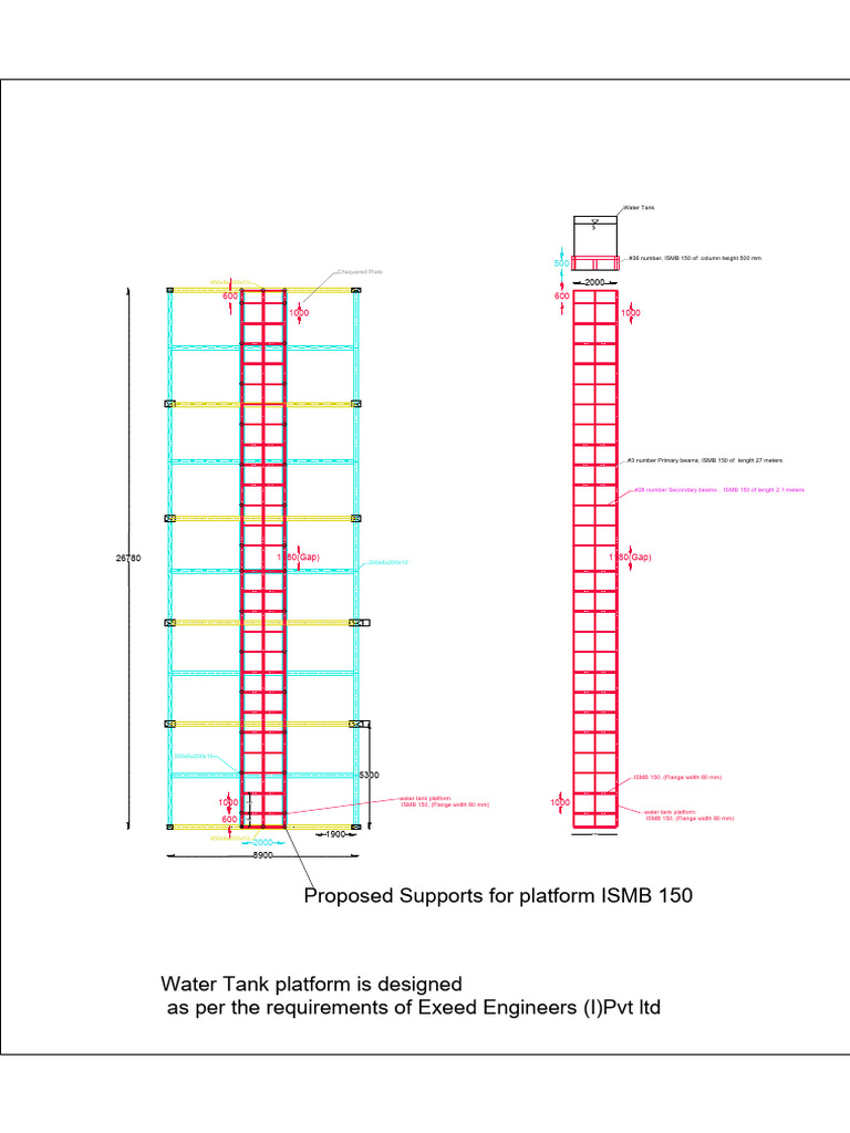 Water Tank Platform Design Specifications | PDF | Tanks | Armoured ...