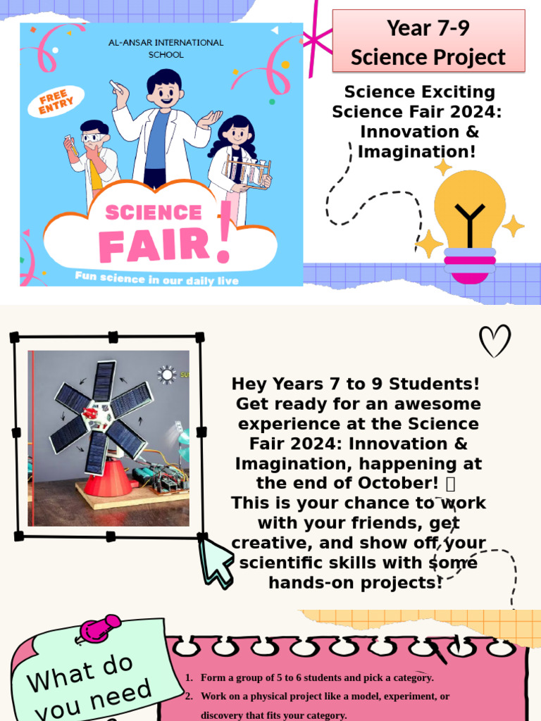 Science Fair 2024: Group Project Guide | PDF | Science