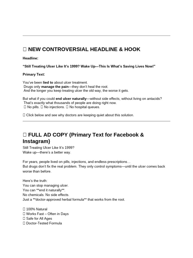 New Controversial Headline & Hook | PDF | Clinical Medicine | Health Care