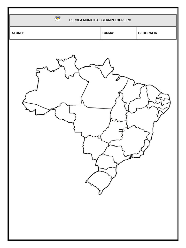 Atividade Geografia Mapa 2025 | PDF