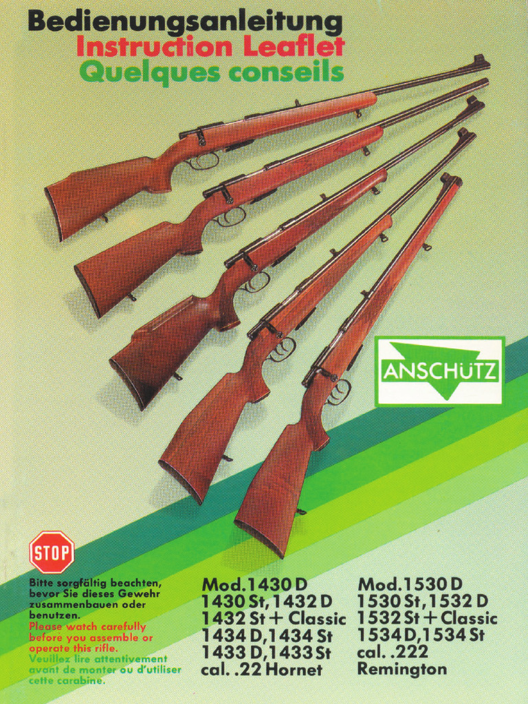 Manual Anschutz 1430-1434-1530-1534 | PDF