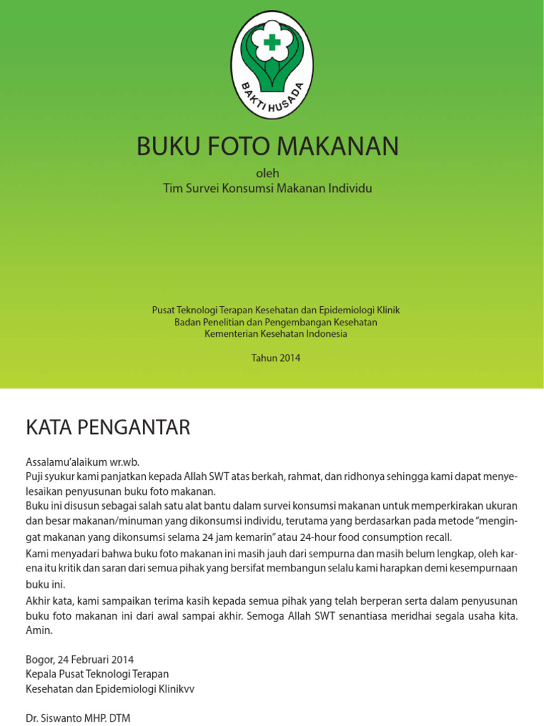 Buku Foto Makanan Kemenkes 2014 | PDF