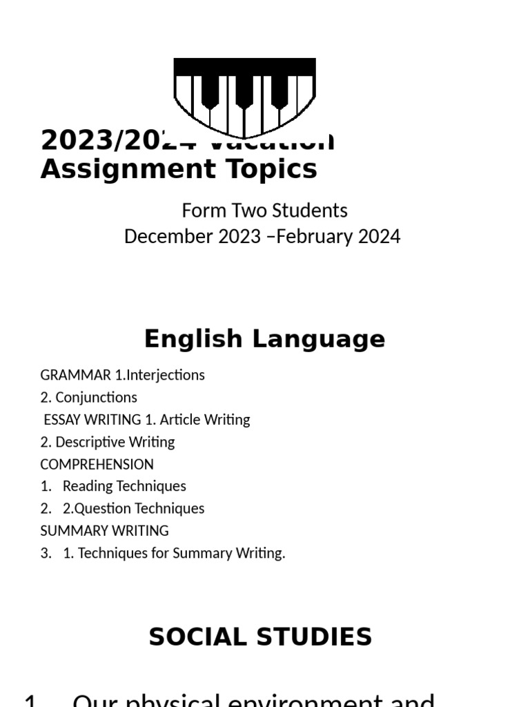Amended VAT-Topics For Form 2, Dec - March 2023-2024 | PDF | Supply And ...