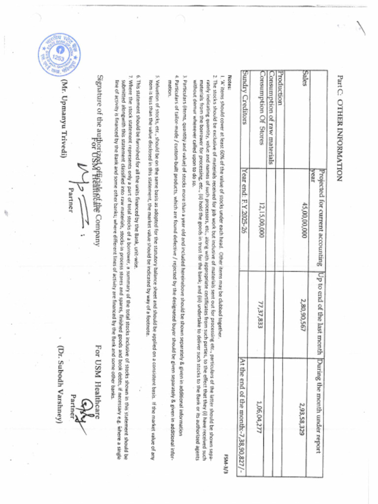 SBI-CC Stock Declaration Dec-24 To May-25 | PDF