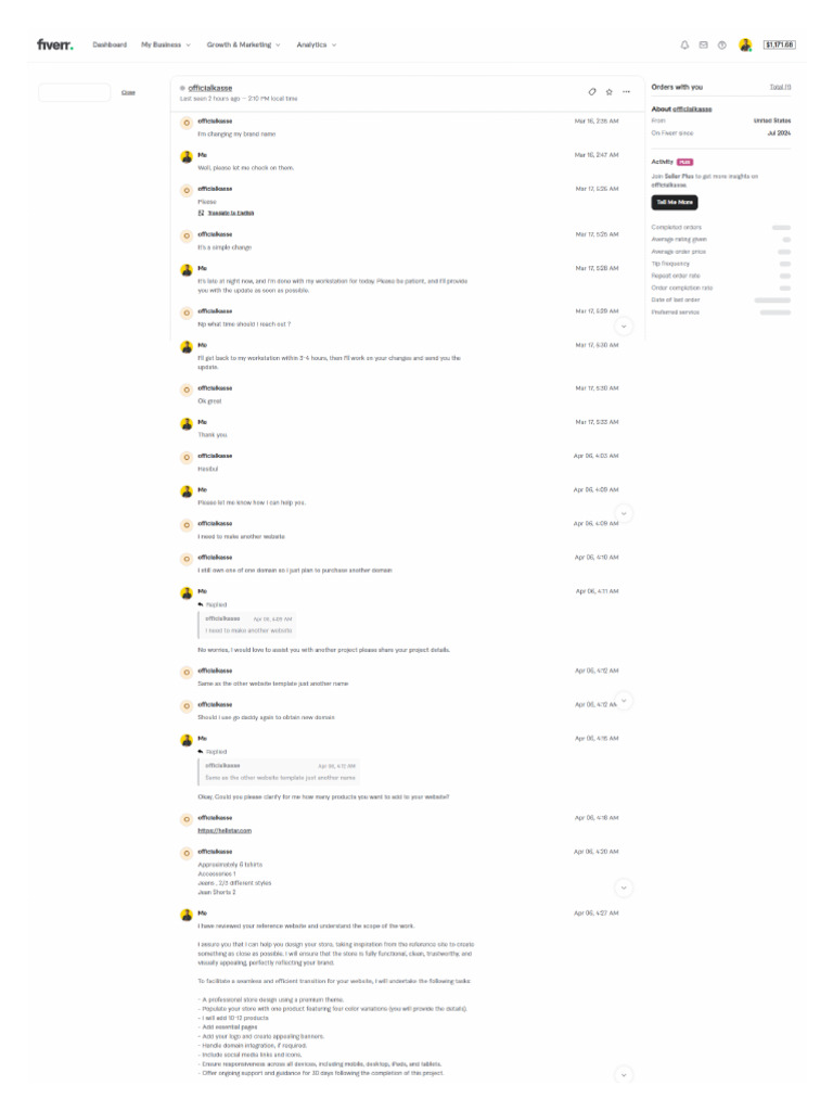 Screencapture Fiverr Inbox Officialkasse 2025 07 09 20 - 12 - 20 | PDF