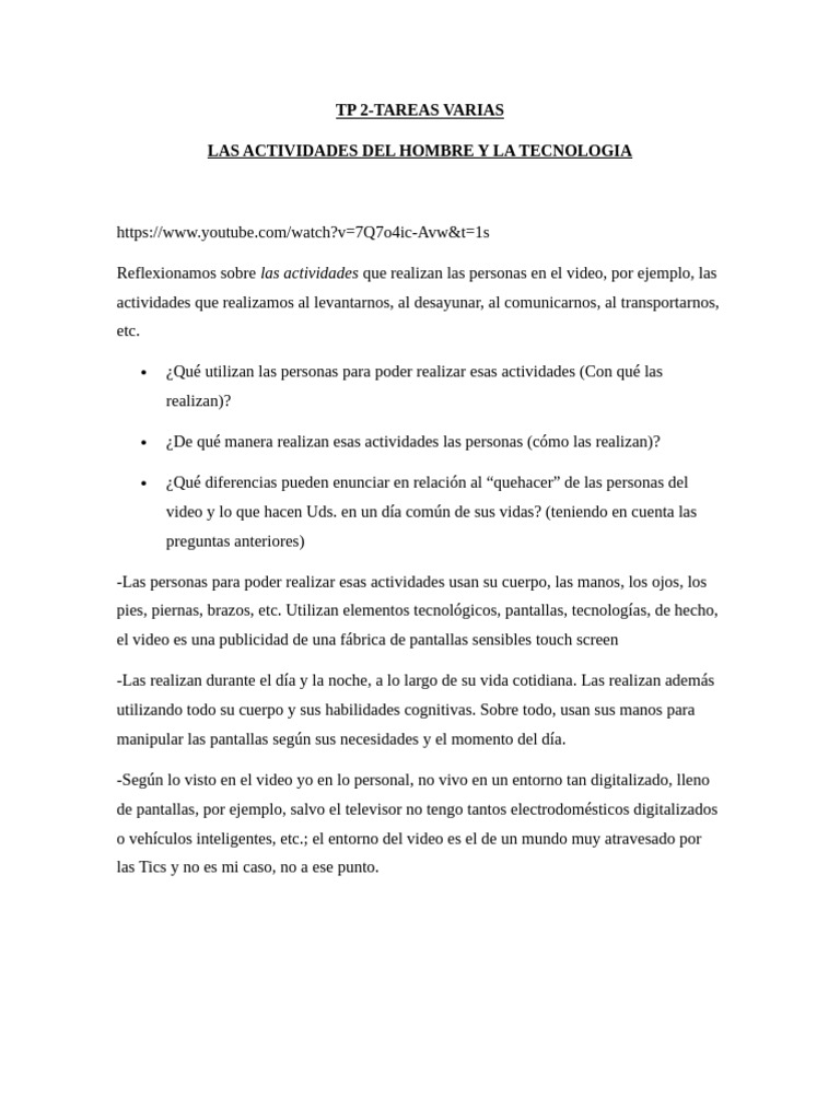 TP 2.docx Tareas Varias | PDF | Petróleo