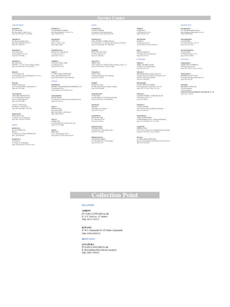 Haier Service Centers in Indonesia | PDF | Business | Technology ...