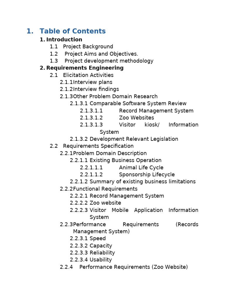 Draft | PDF | Zoo | Information