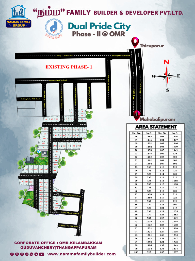 NFBD PVT - LTD - Dual Pride City Phase II Layout Sketch-1 | PDF