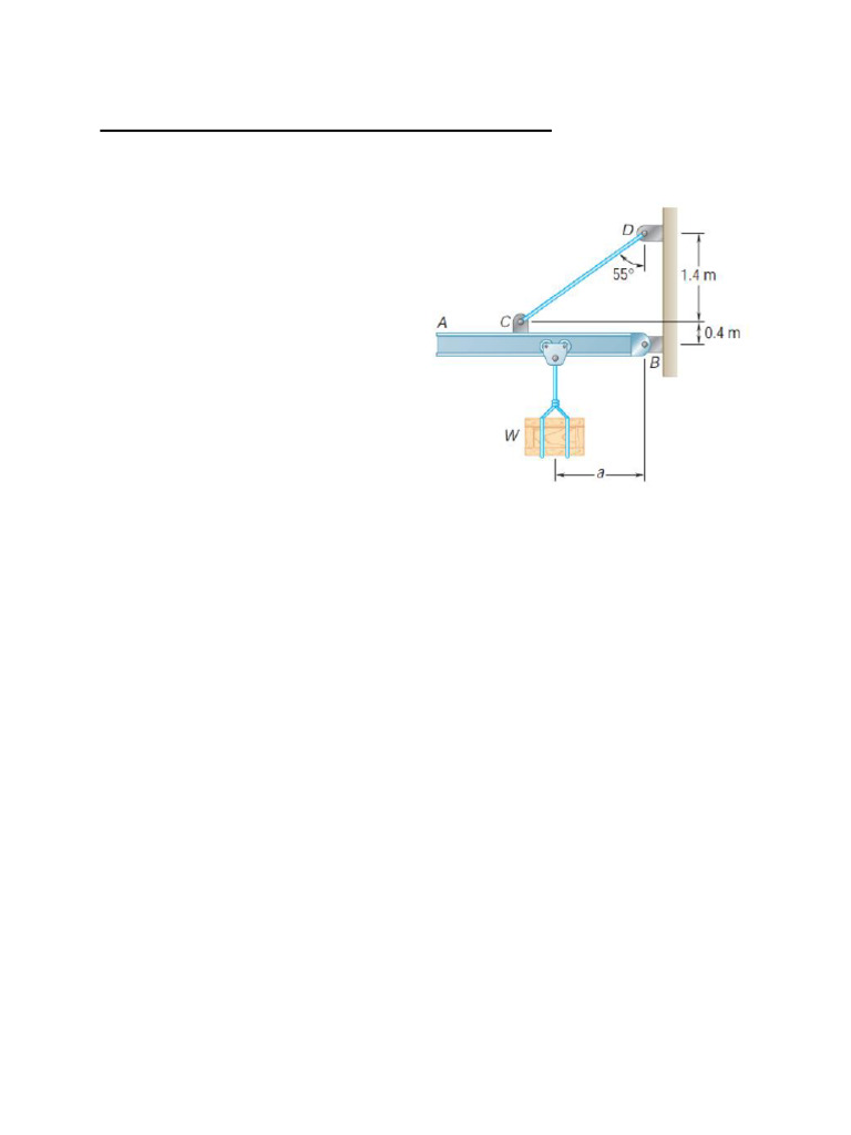 A Problem in The Statics of 2D Rigid Bodies | PDF