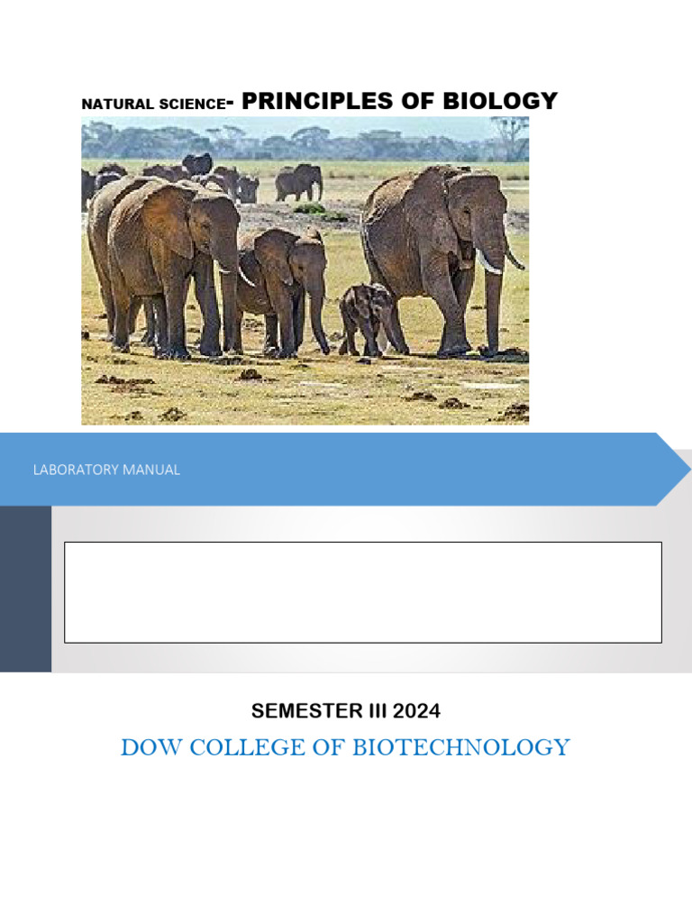 Biology Lab Manual: Microscope & DNA Experiments | PDF | Model Organism ...