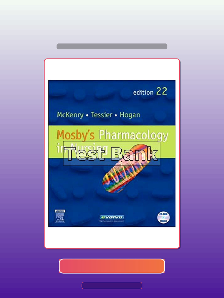 Mosbys Pharmacology in Nursing 22nd Edition McKenry Fast Access | PDF ...