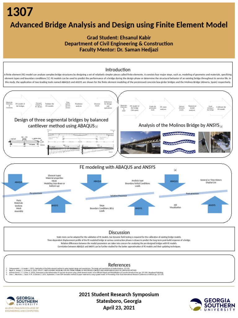 Bridge Design with Finite Element Analysis | PDF | Finite Element ...