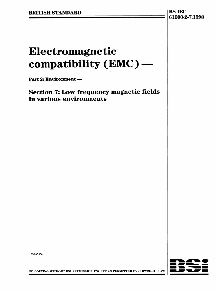 BS IEC 61000-2-7-1998 Scan | PDF | Electric Power Distribution ...