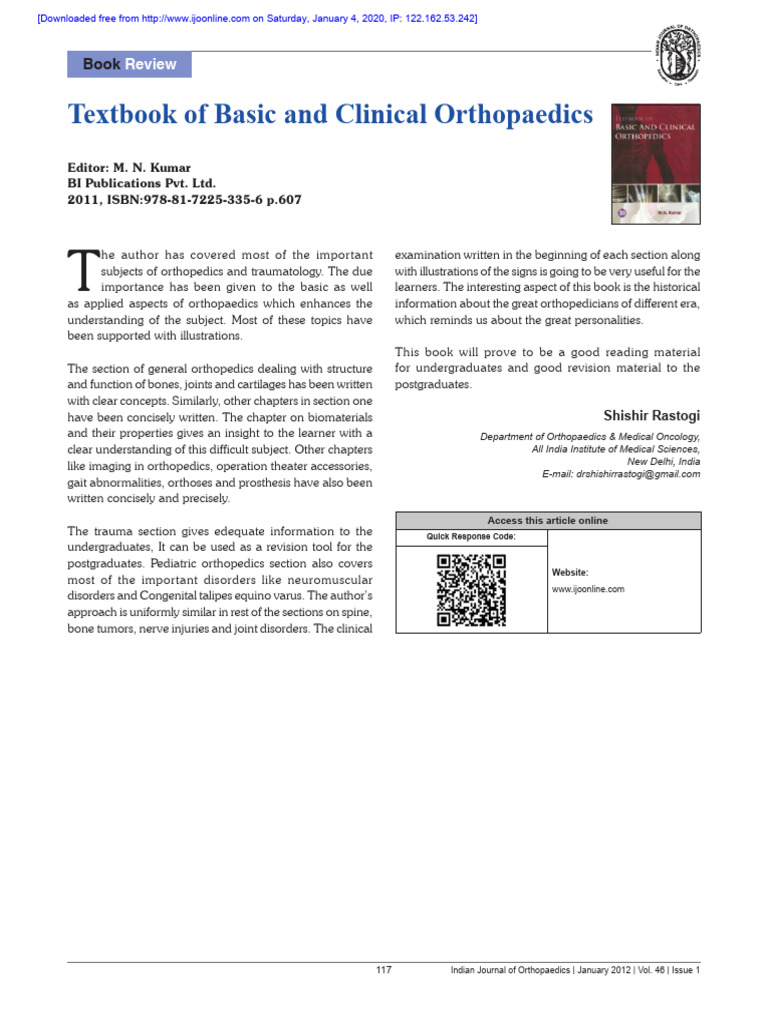 Comprehensive Orthopaedics Textbook Review | PDF | Orthopedic Surgery ...