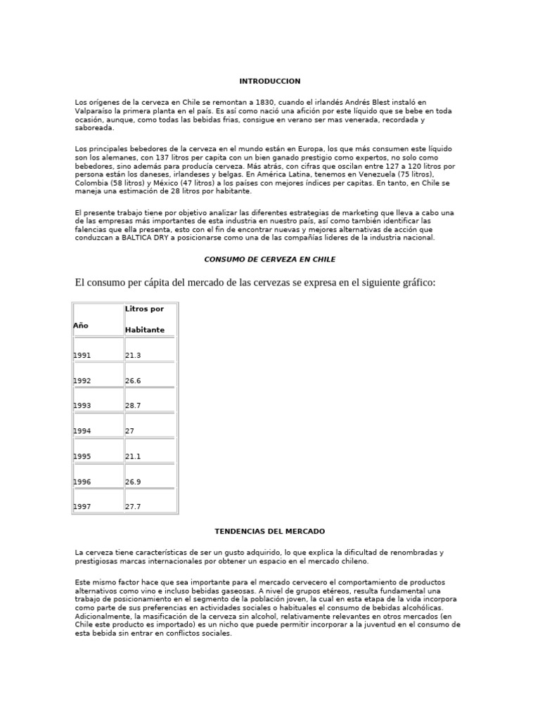 Estrategias de Marketing para Báltica Dry | PDF | Producto (Negocio ...