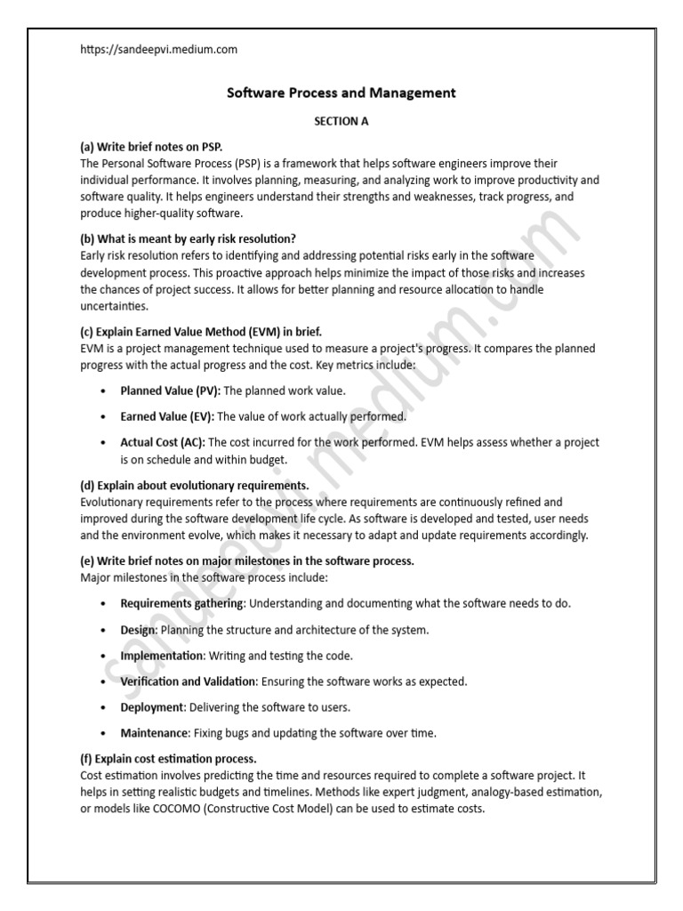 Software Process and Management | PDF | Software Development Process | Agile Software Development