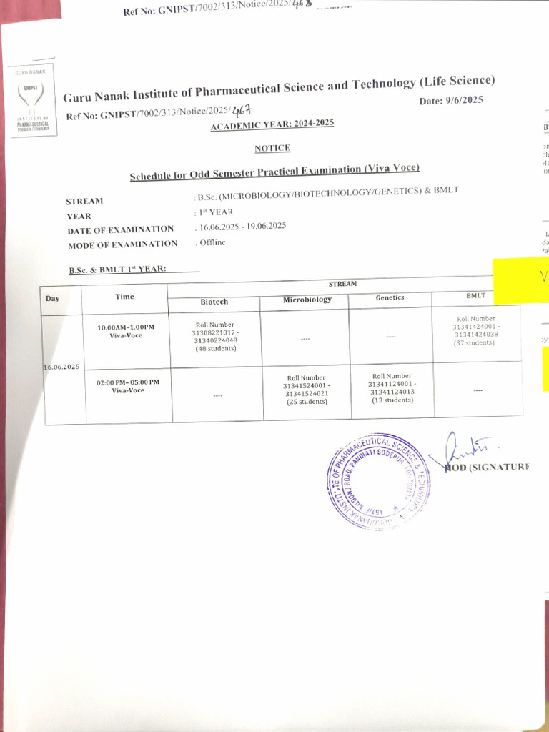 Viva Schedule 10-Jun-2025 18-24-32 | PDF