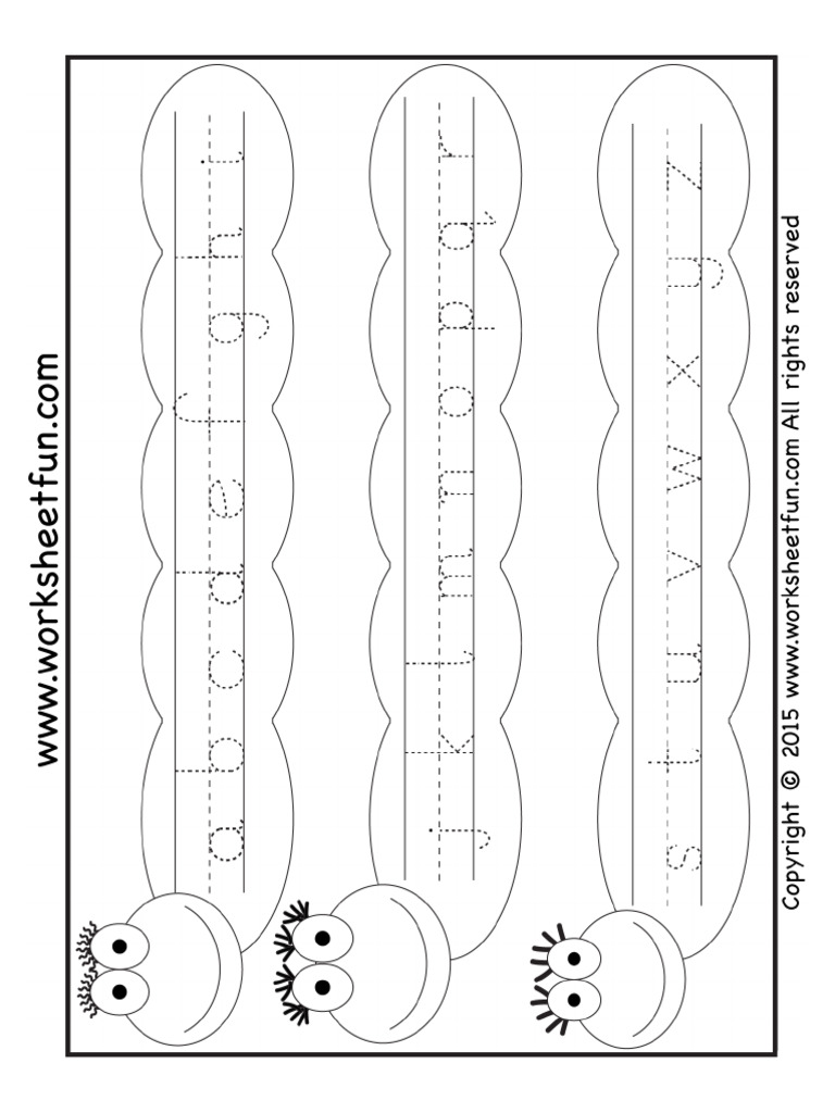 Wfun15 Insect Lowercase Letter Tracing 1 | PDF