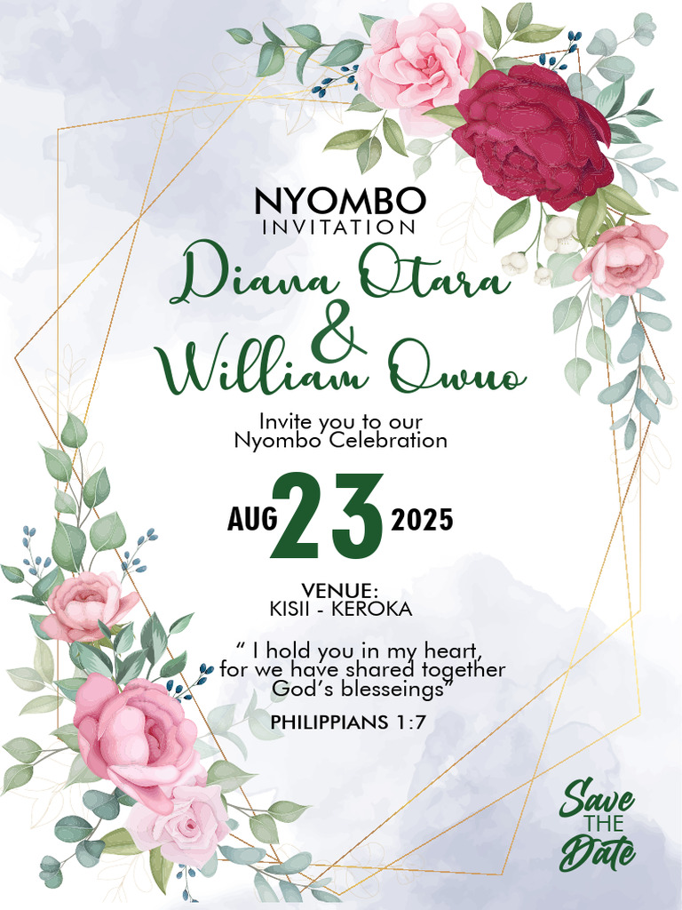 Nyombo Celebration Invitation 2025 | PDF