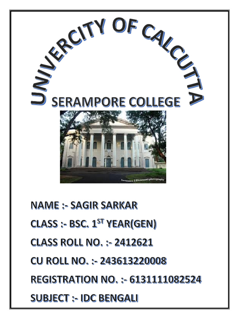Sagir College Docx Frontpage | PDF