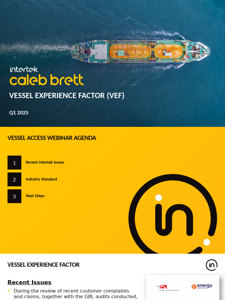 Vessel Experience Factor Webinar | PDF | Calibration