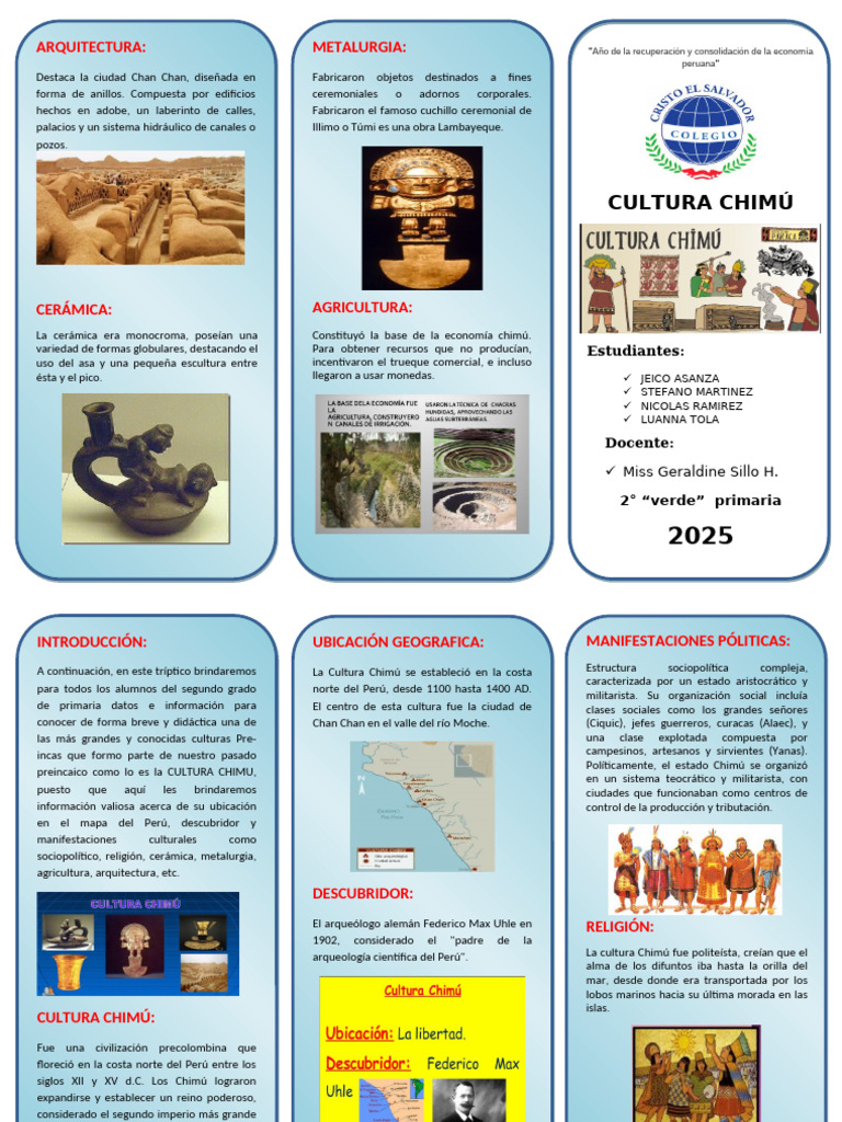 Triptico Chimu Bayron | PDF | Perú