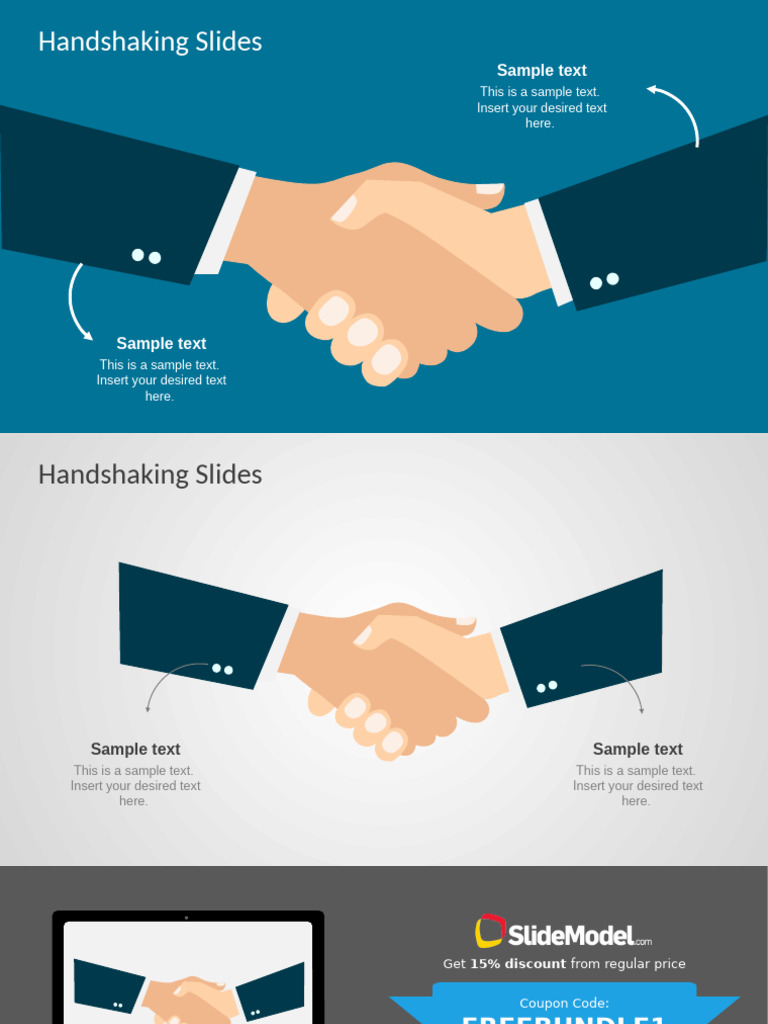 FF0123-01 Free Handshaking Shapes For PowerPoint | PDF