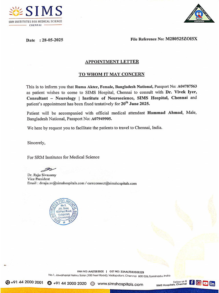 Appointment Letter | PDF