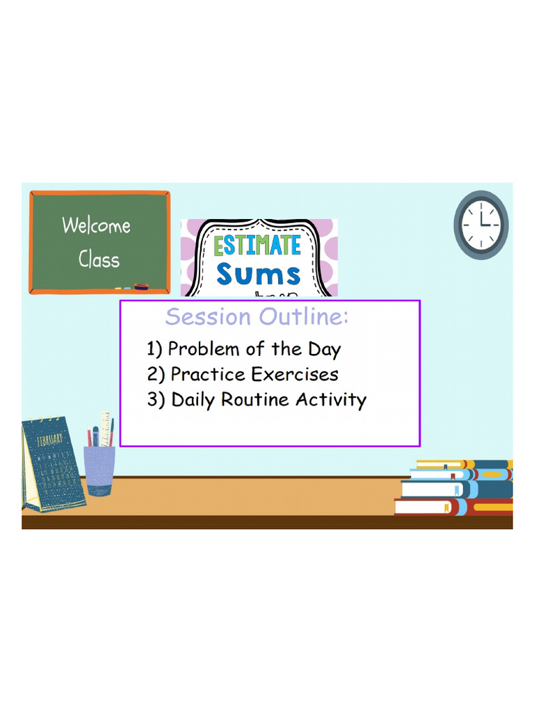 Math-G3-Unit 1 - Estimating Sums and Differences Round Hundreds - W8-S1 ...