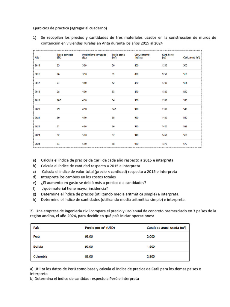 Ejercicios de Practica | PDF