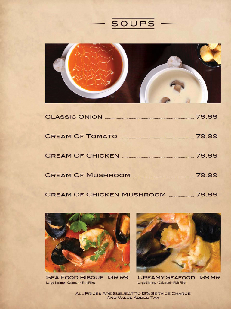 Sizzler Menu Latest 2025 | PDF