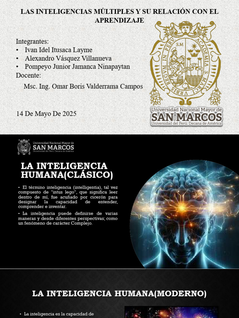 Inteligencias Múltiples y Aprendizaje | PDF | Las emociones | Inteligencia