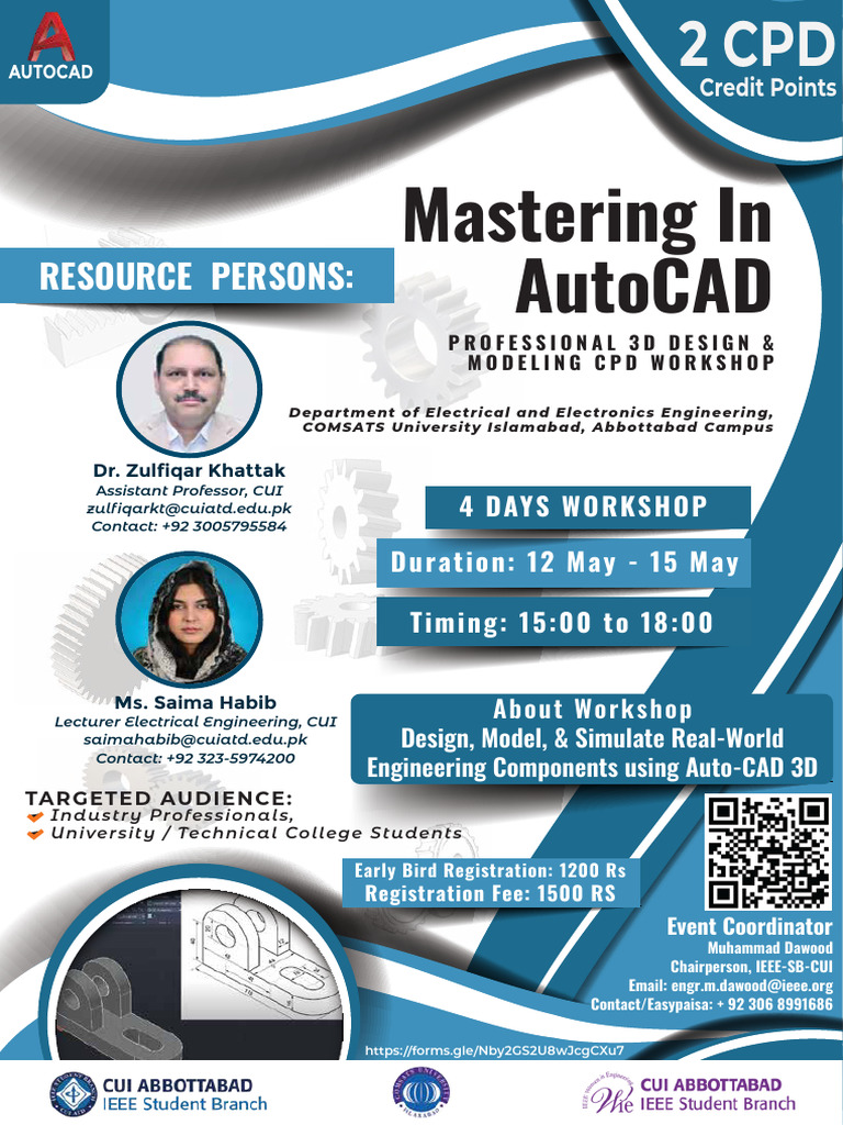 AutoCAD 3D Design Workshop Details | PDF