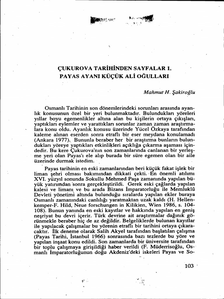 Çukurova Tarihi 1 | PDF