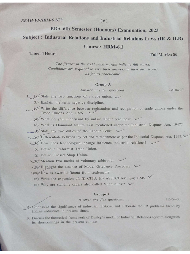 BBA-HRM 2023 Papers. | PDF
