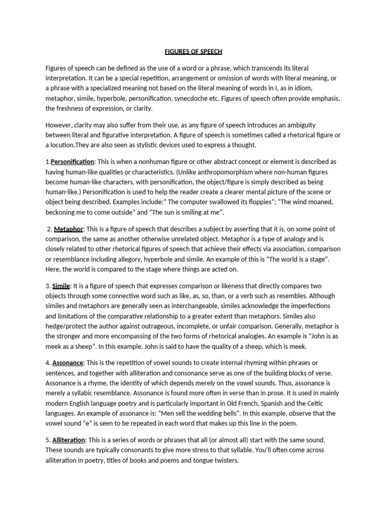 Understanding Figures of Speech | PDF | Poetry | Rhyme