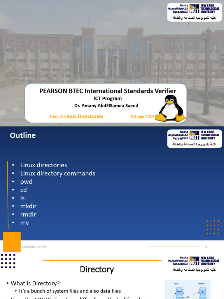 NCTU PPT 2024-2025 - WEEK2-Linux Directories | PDF | Directory (Computing) | Computer File