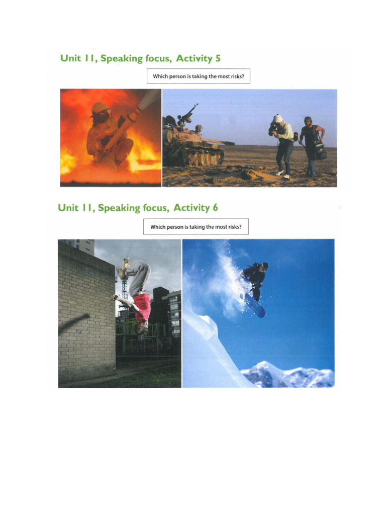 Speaking Part 2 Taking Risks | PDF