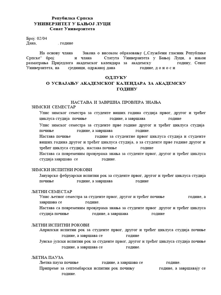 Akademski Kalendar 23.24 WEB | PDF