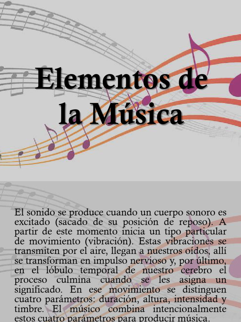 Elementos de La Musica | PDF | Armonía | Sonido