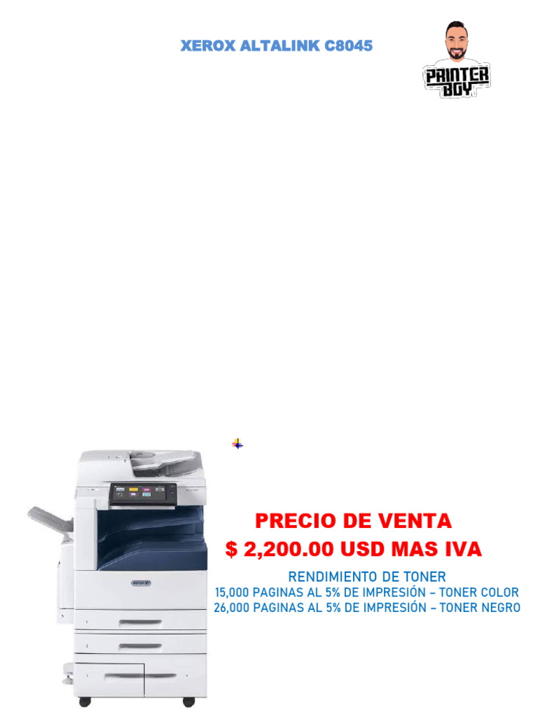 Xerox Altalink c8045 | PDF